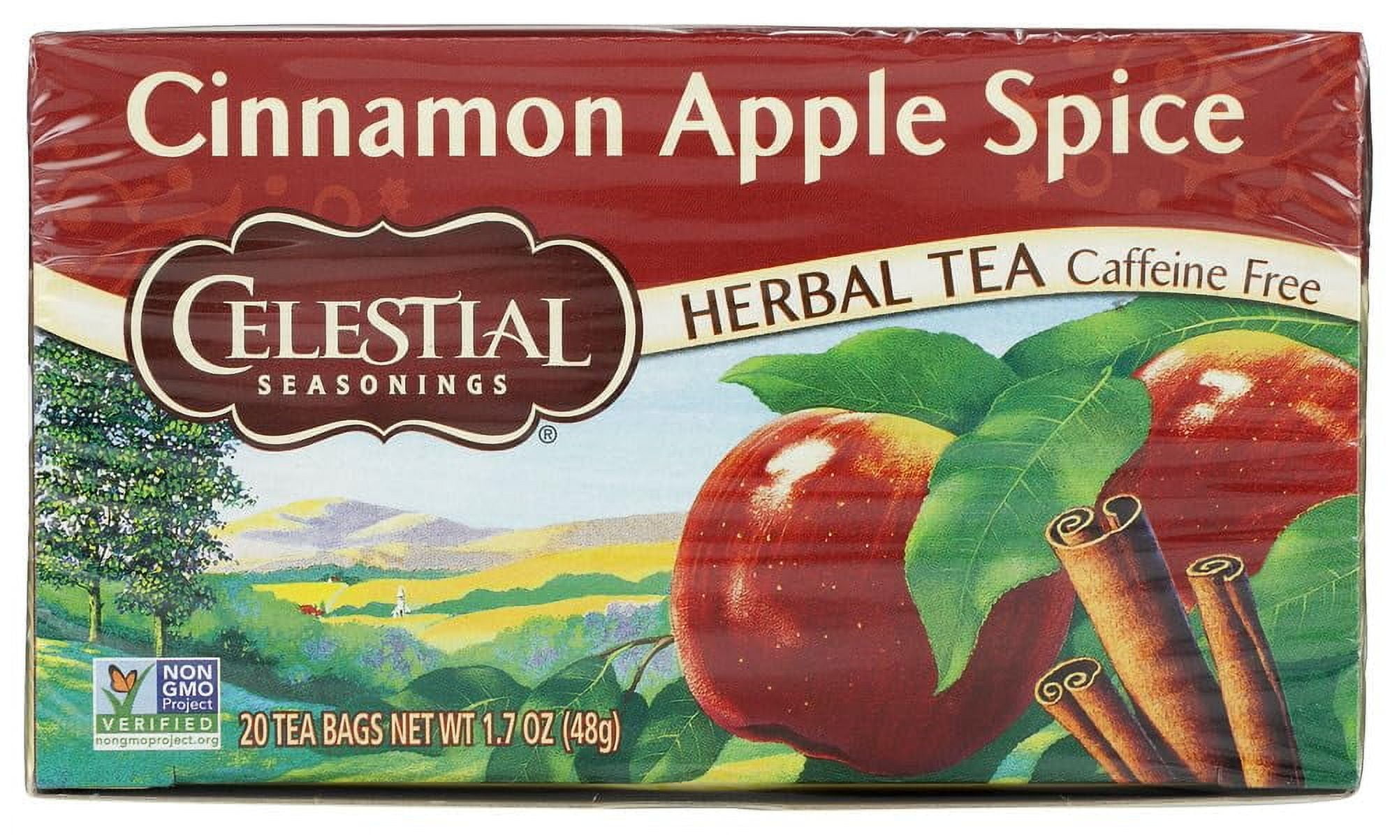Celestial Seasonings Herbal Tea, STF9 Cinnamon Apple Spice, 20 Count ...
