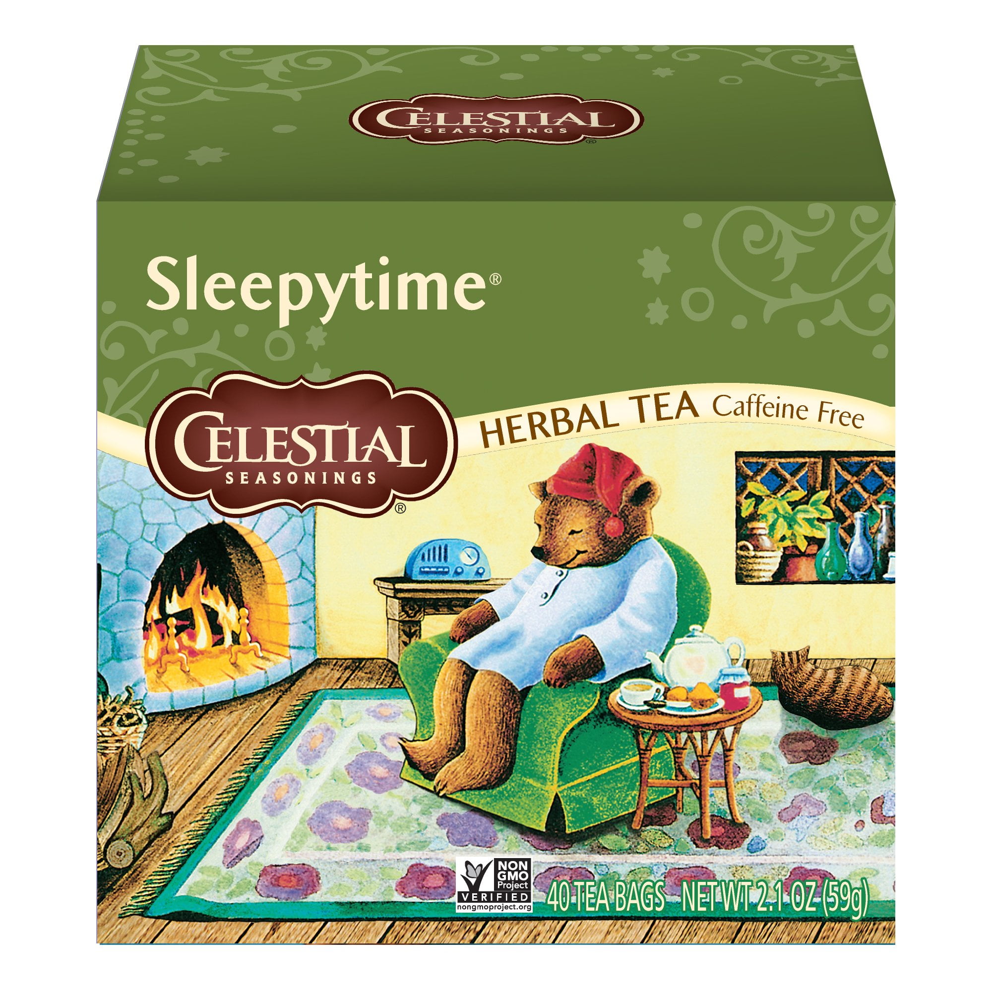 Celestial Seasonings Herbal Tea, Sleepytime, 40 Count Box Packaging May ...