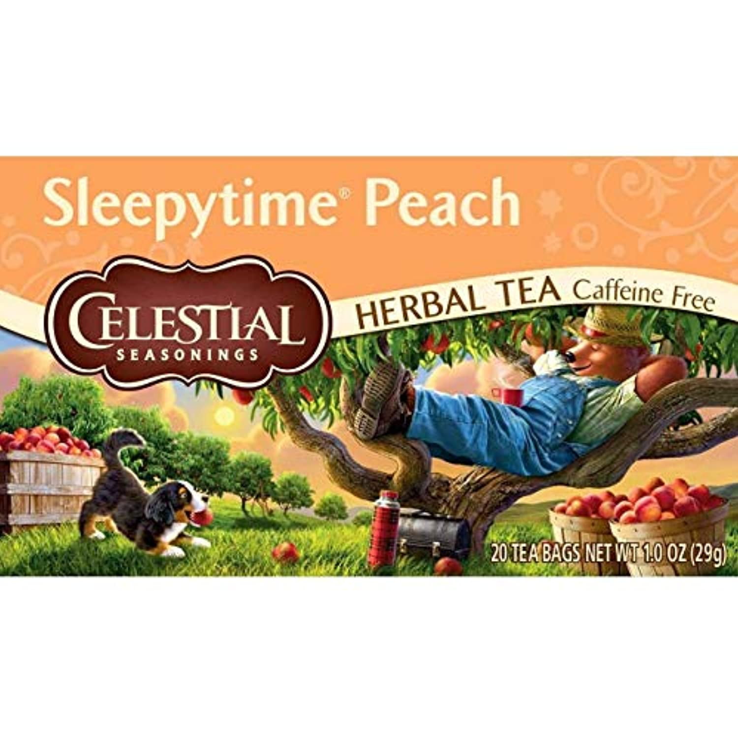 Celestial Seasonings Herbal Tea, Sleepytime Peach, Caffeine Free Sleep ...