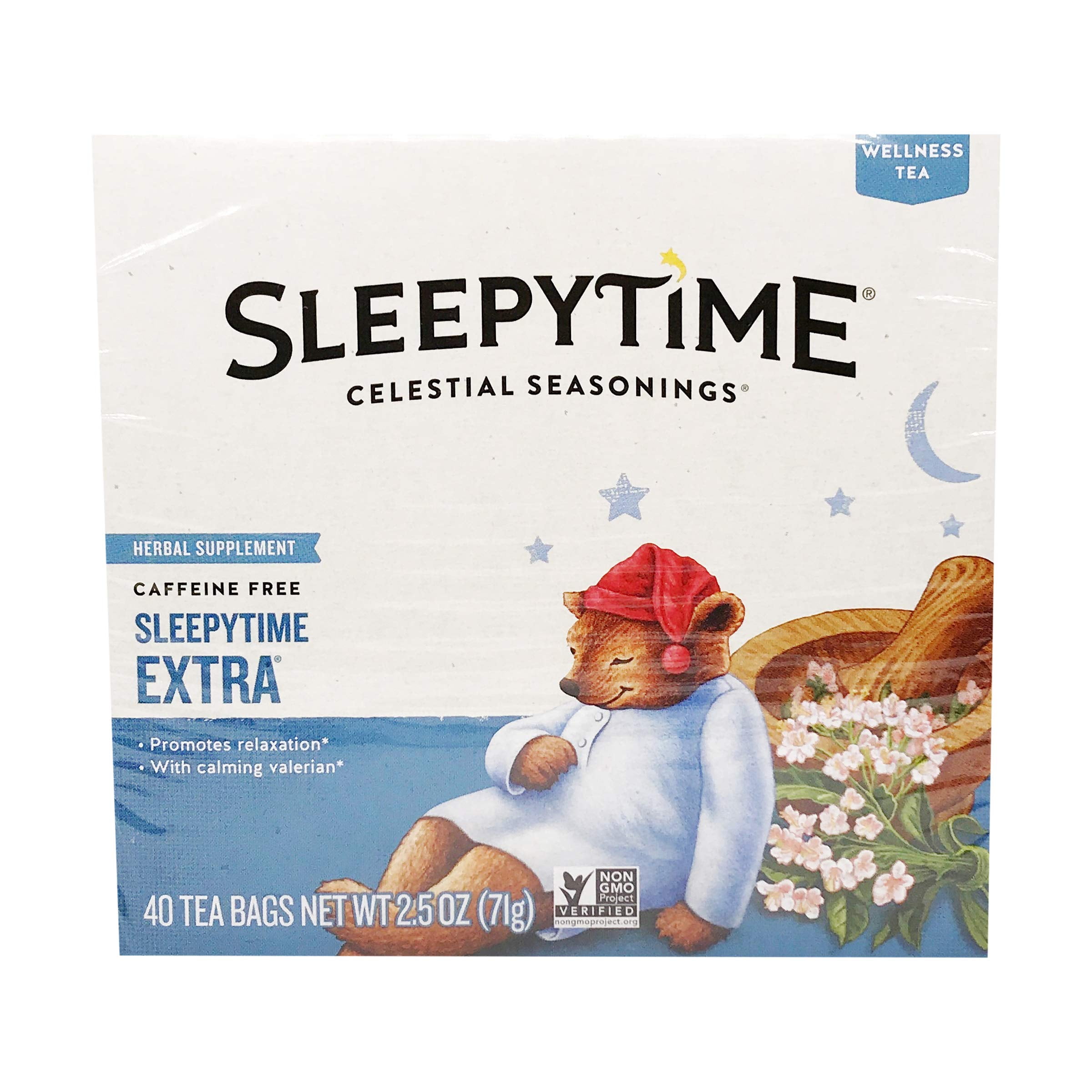Celestial Seasonings Herbal Tea Sleepytime Extra, 40 ct - Walmart.com