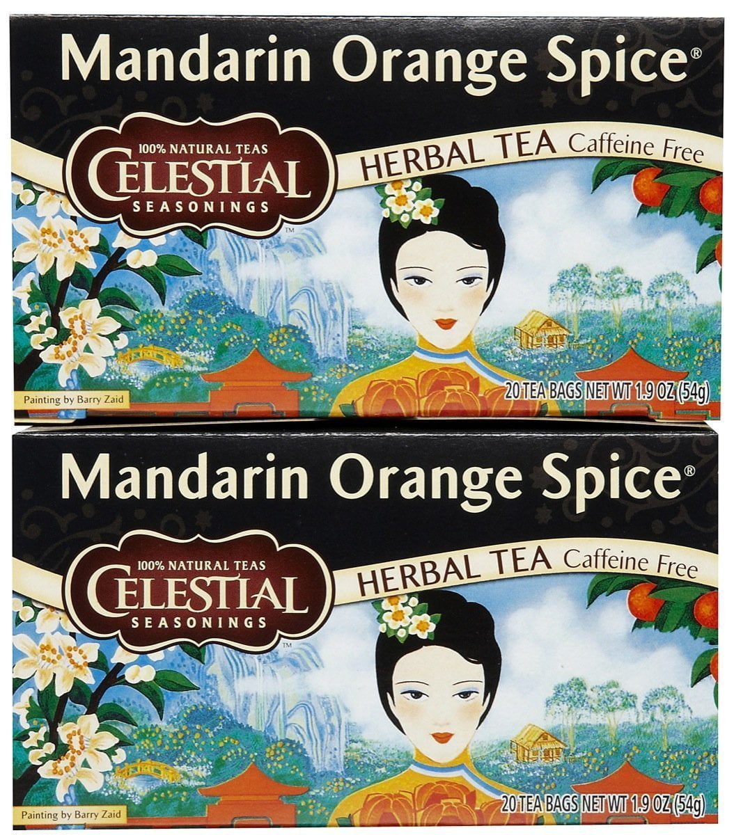 Celestial Seasonings Mandarin Orange STF9 Spice Tea Bags, 20 Count (Pack of 2) - Walmart.com