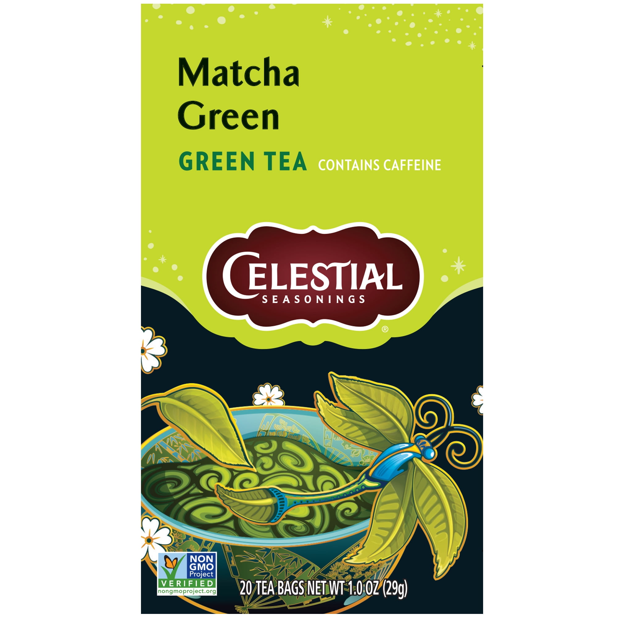 Celestial Seasonings Blend of Hot Matcha Green Tea with Sencha-style ...