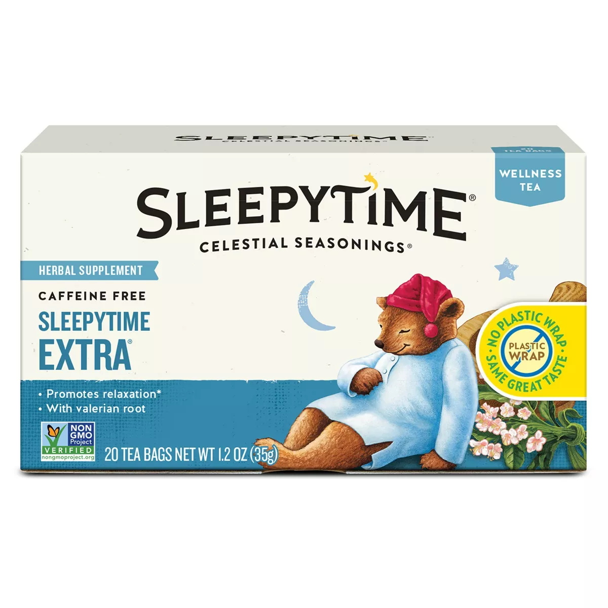 Celestial Seasonings Sleepytime Extra Caffeine Free Wellness Tea - 20ct ...