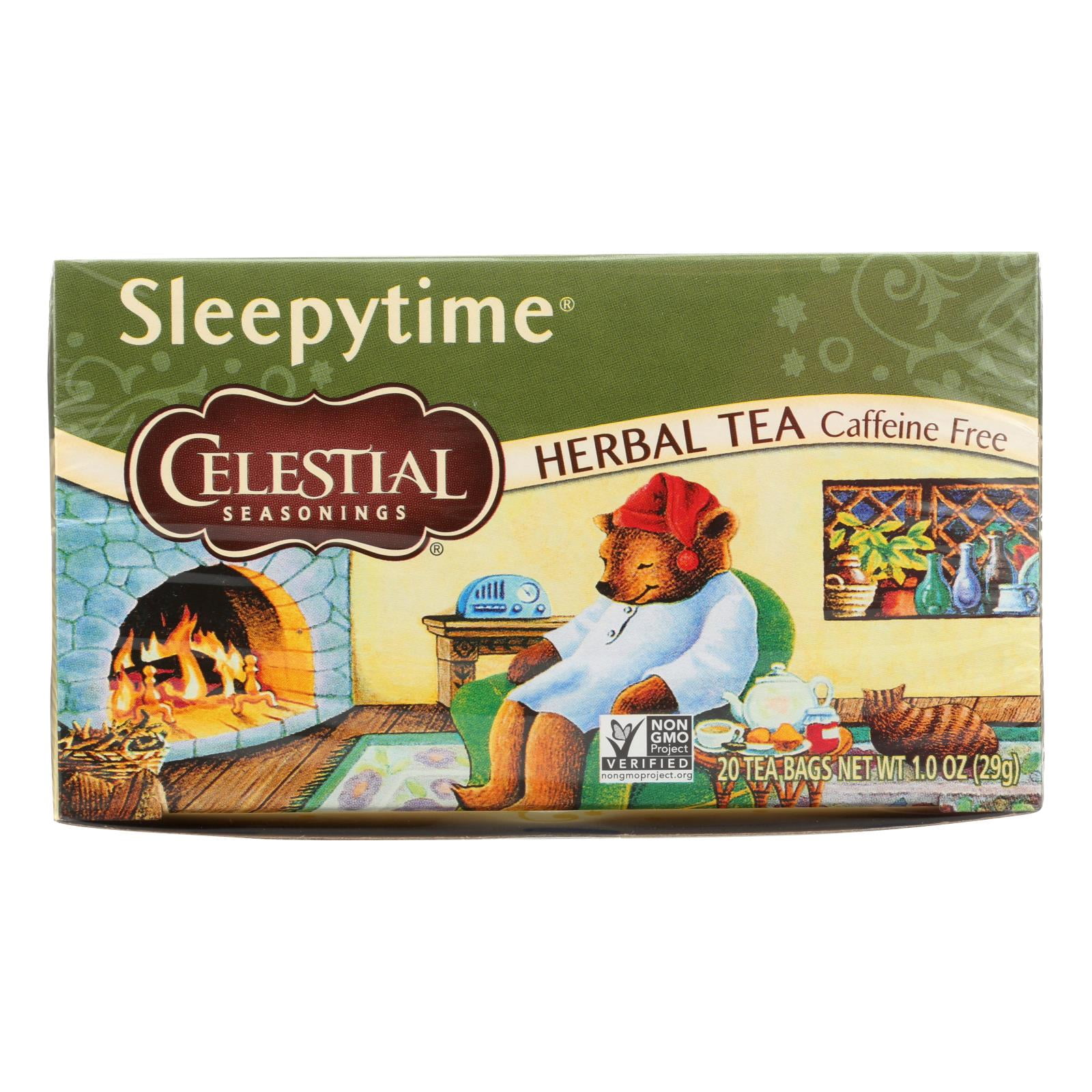 Celestial Seasonings Sleepytime Herbal Tea Caffeine Free - 20 Tea Bags ...