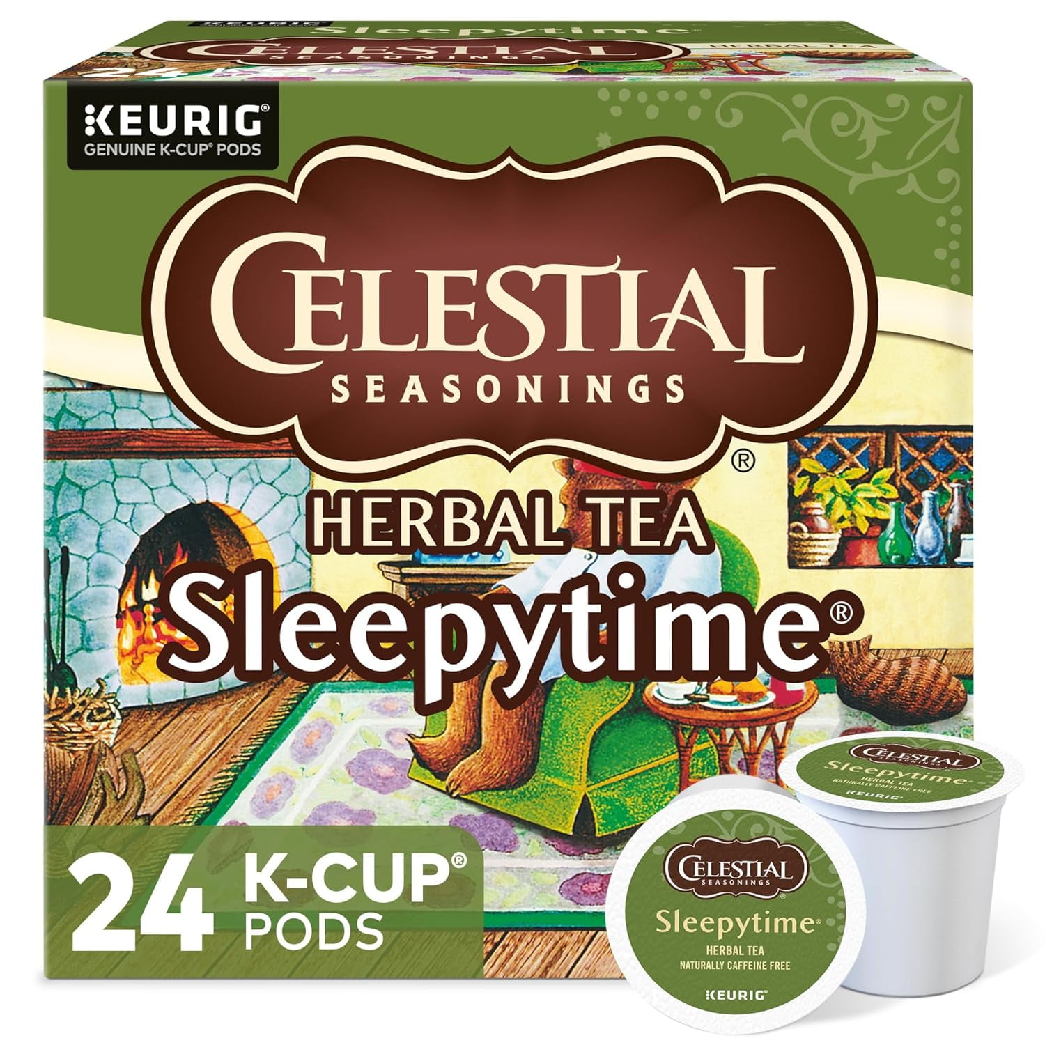 Celestial Seasonings Sleepytime Herbal Tea, Single-Serve Keurig K-Cup ...