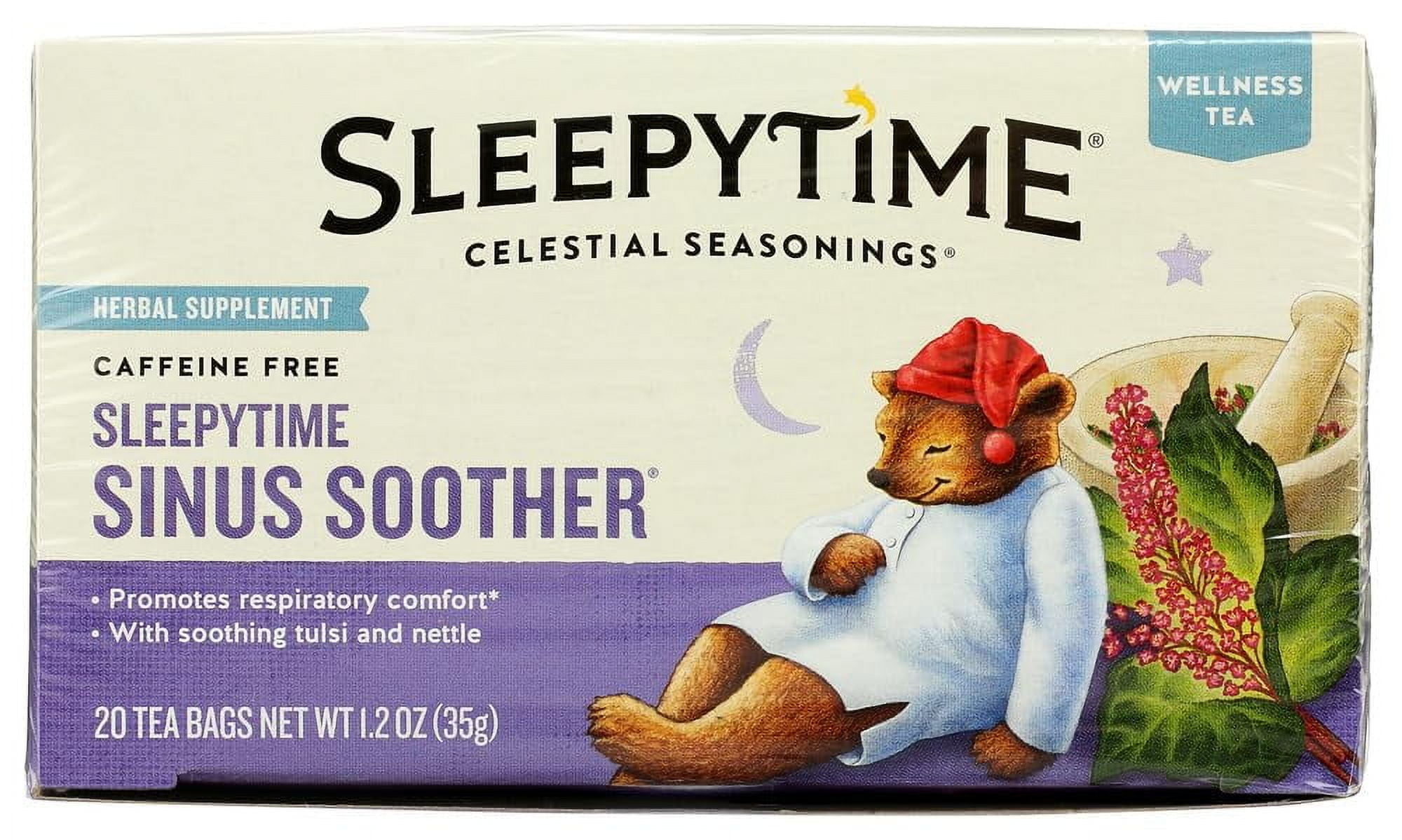 Celestial Seasonings Sleepytime Sinus Soother Tea Bags, 20 Ct, 2 Pk Packaging May Vary - Walmart.com