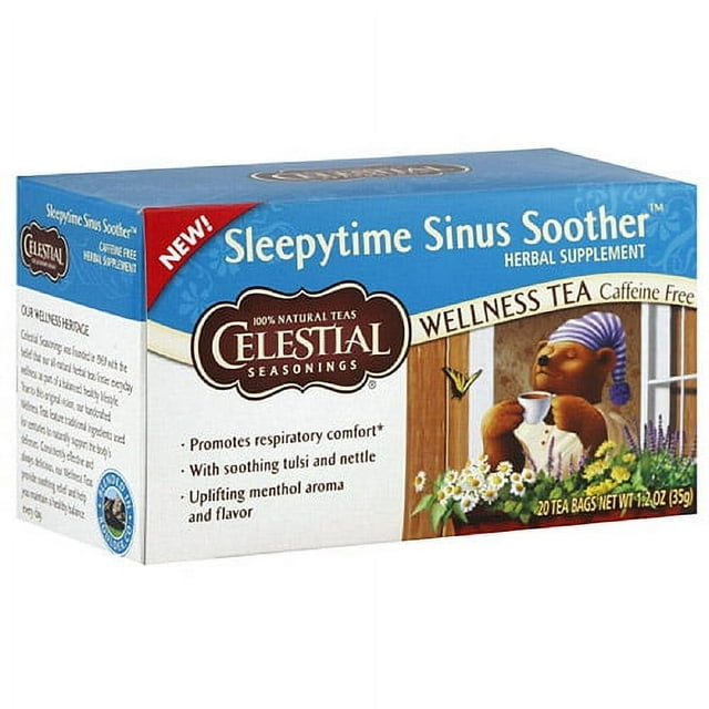 Celestial Seasonings Sleepytime Sinus Soother Tea Bags, 20ct (Pack of 6 ...