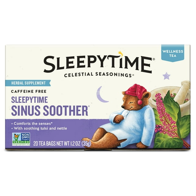 Celestial Seasonings Sleepytime Wellness Sinus Soother Herbal Tea Bags ...