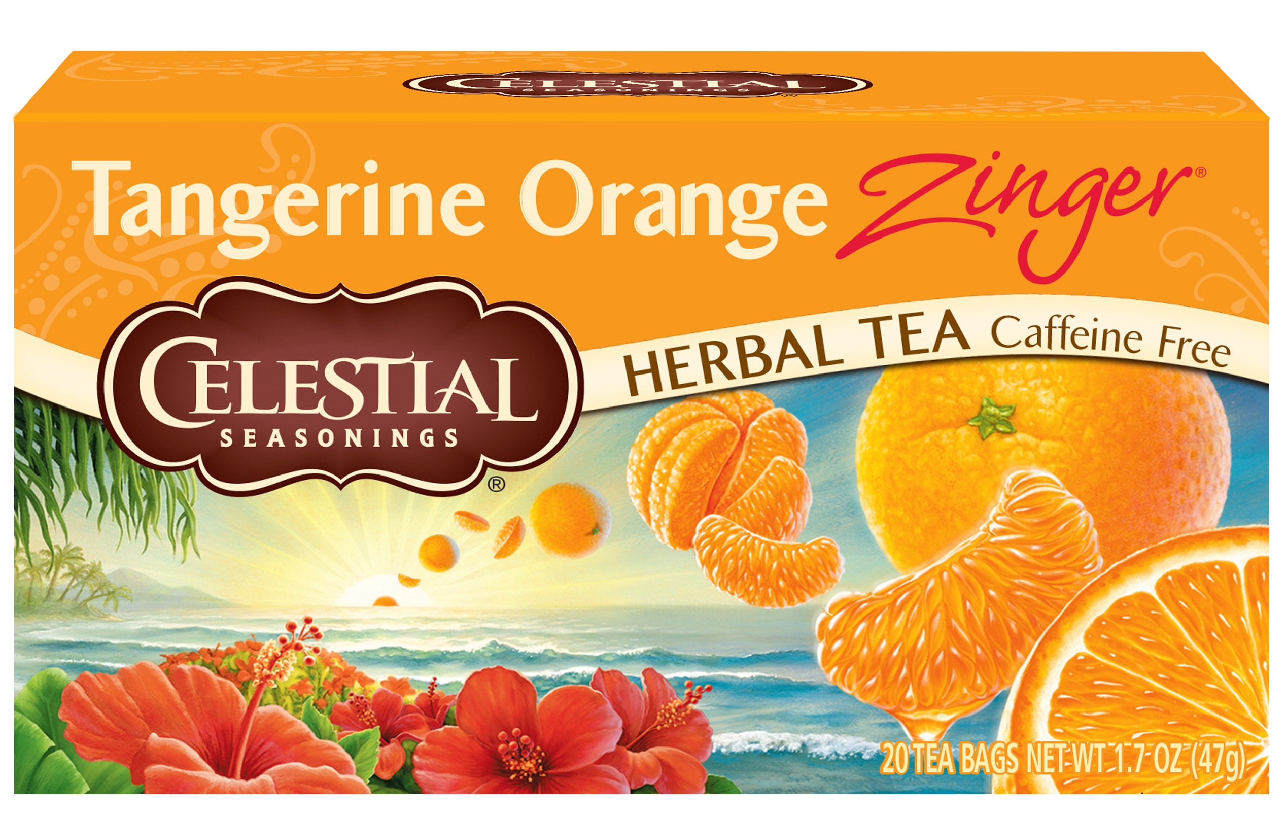 Celestial Seasonings Tangerine Orange TSF6 Zinger Tea, 20 ct - Walmart.com
