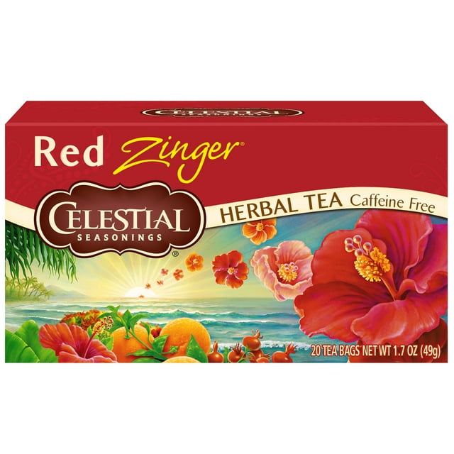 Celestial Seasonings Tea No YYF14 Caffeine Herbal Tea, Red Zinger 20 ea ...
