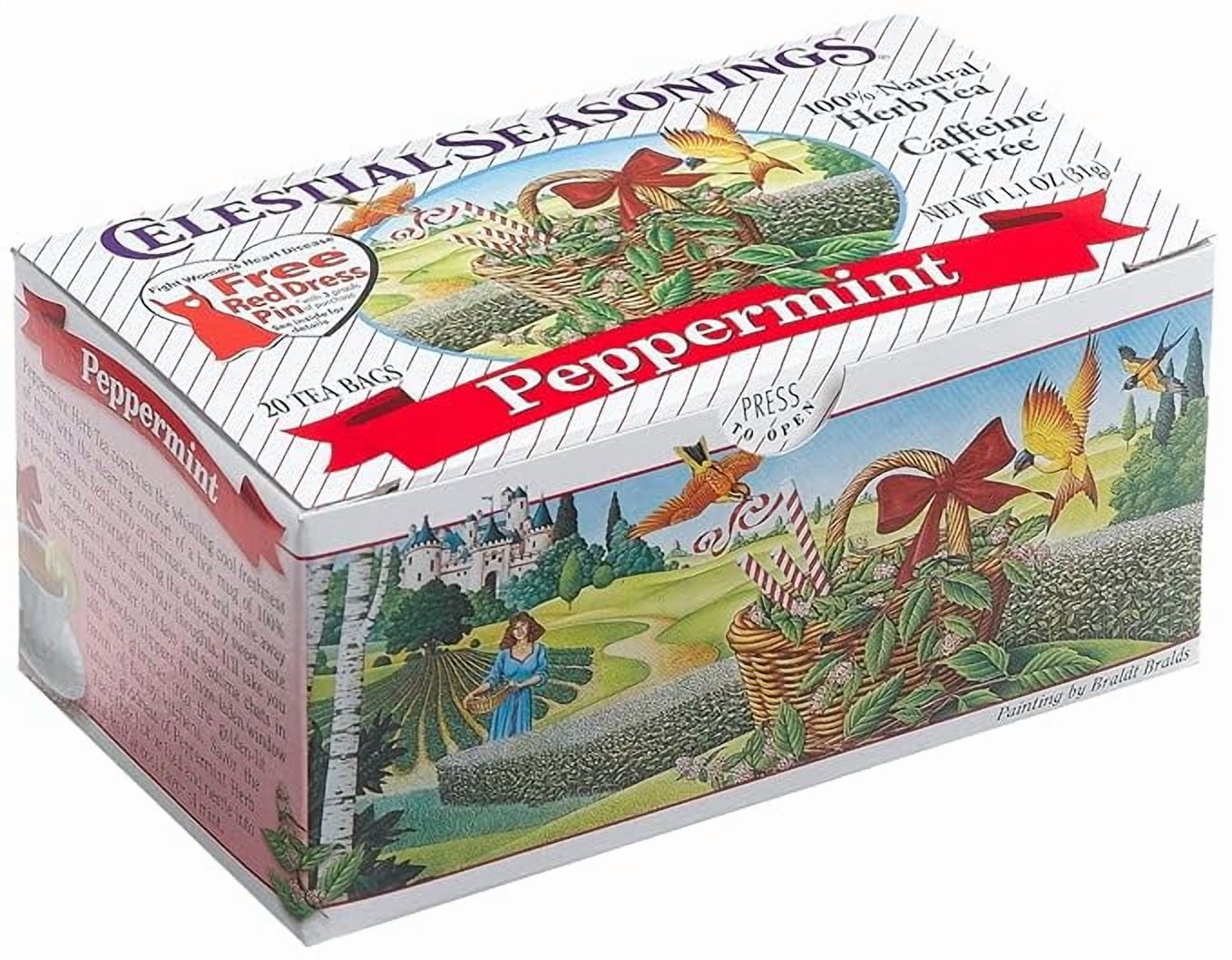 Celestial Seasonings, Tea, Peppermint, 20 ct - Walmart.com