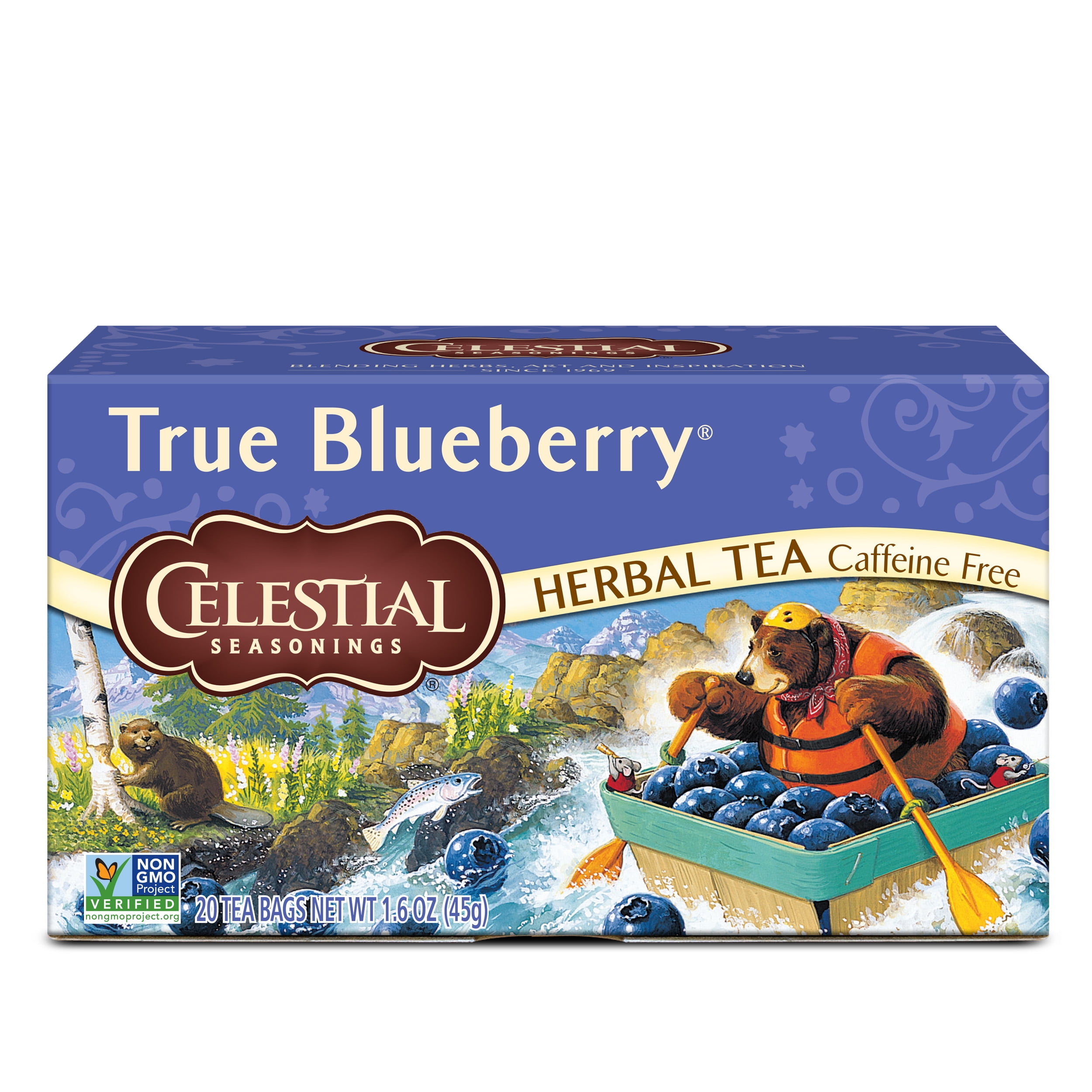 Celestial Seasonings Fruit Berry, True Blueberry Herbal Tea Bags ...