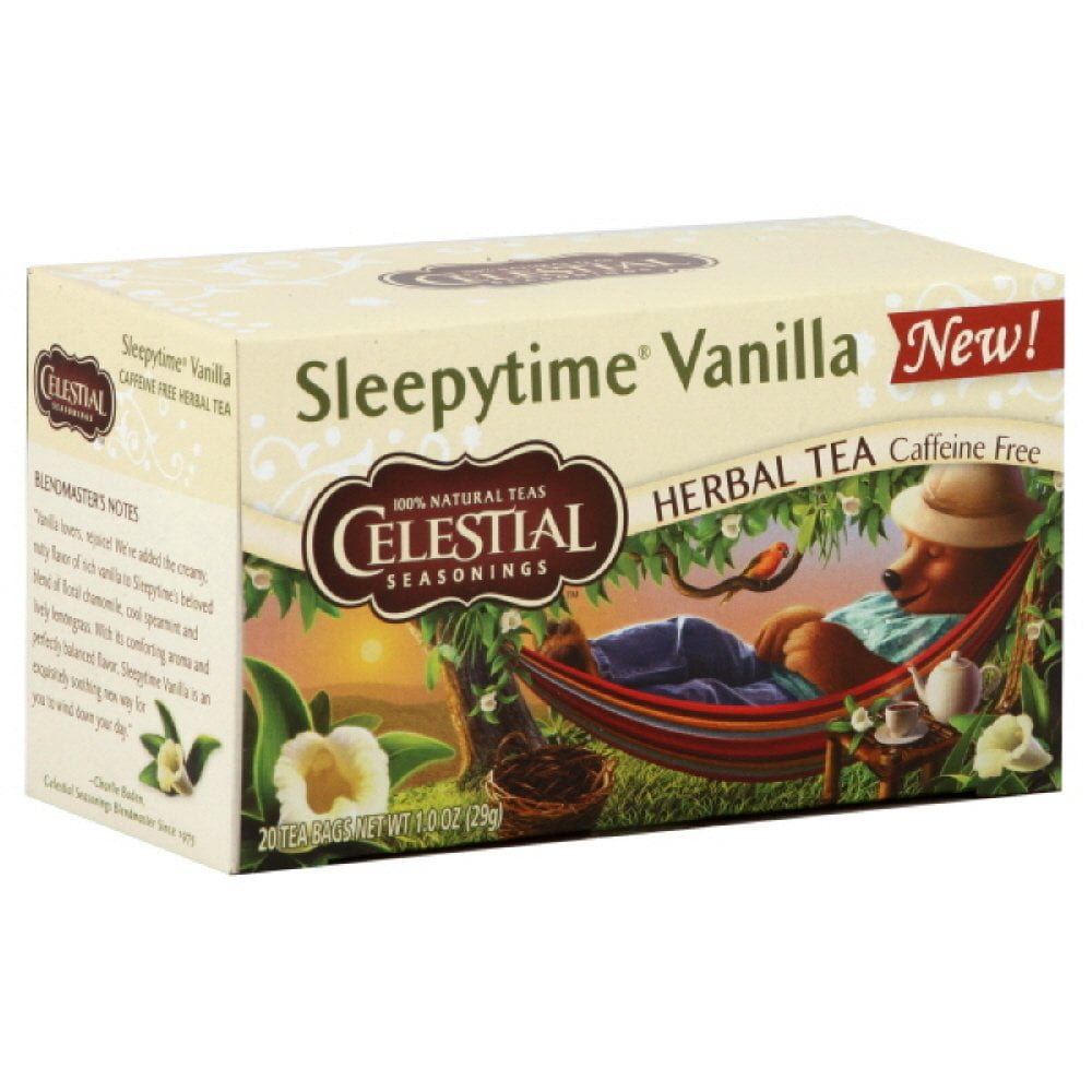 Celestial Seasonings Herbal Tea, Sleepytime Vanilla , 20 Count Packaging May Vary - Walmart.com