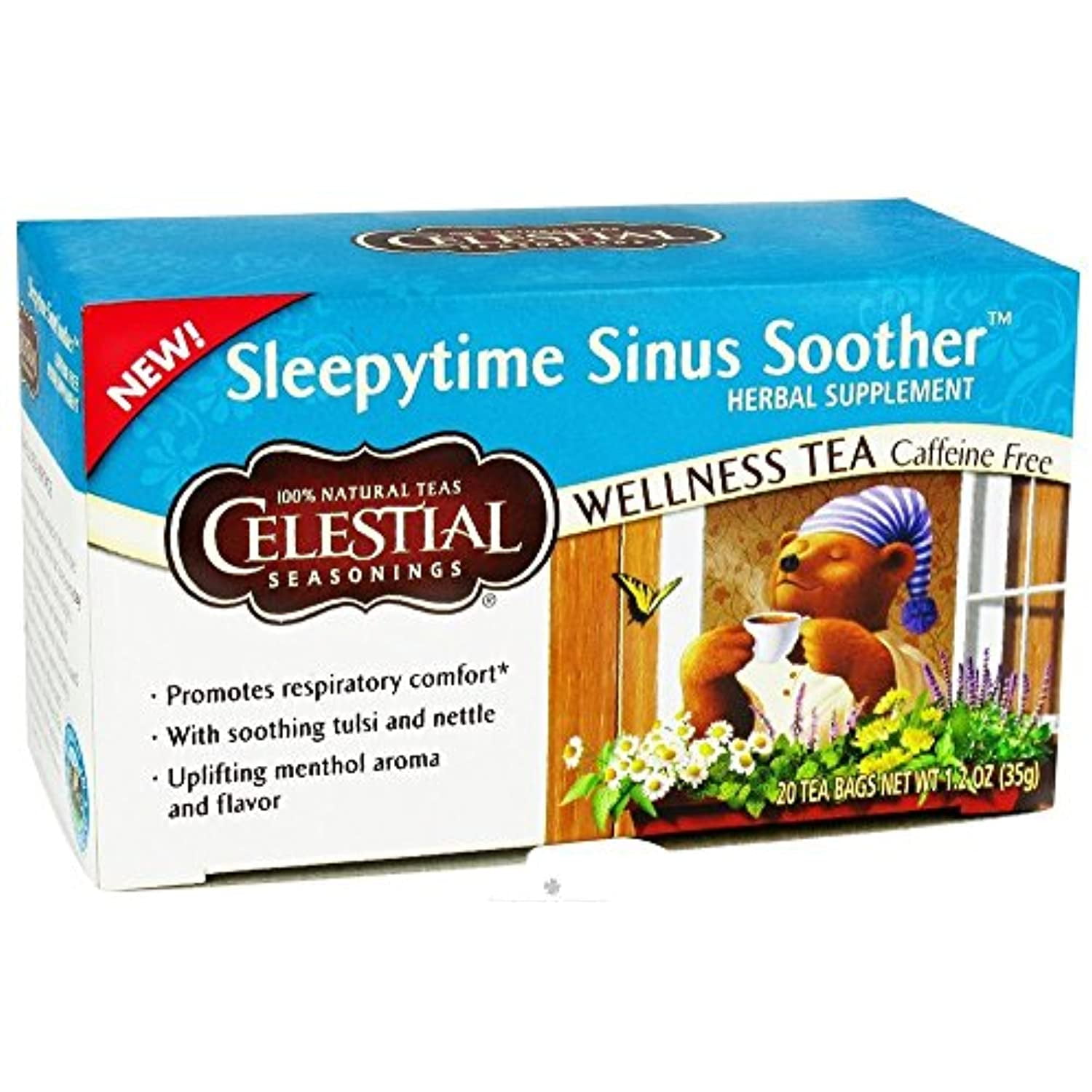 Celestial Seasonings Wellness Tea, Sinus Soother, 20-Count (Pack Of 3) - Walmart.com