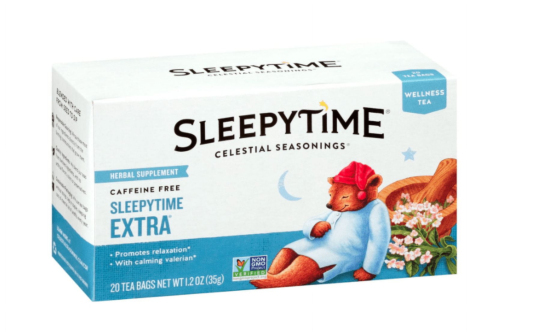 Celestial Seasonings Wellness Tea, Sleepytime Extra, Caffeine Free ...