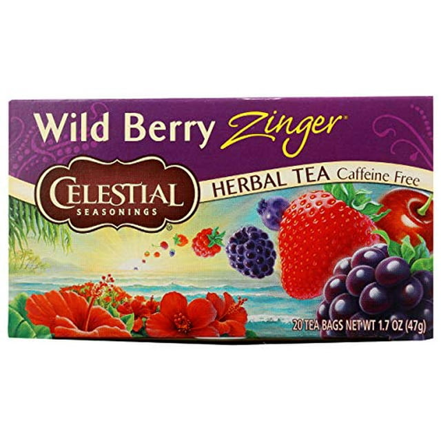 Celestial Seasonings Wild Berry Zinger Tea Bags - 20 ct - Walmart.com