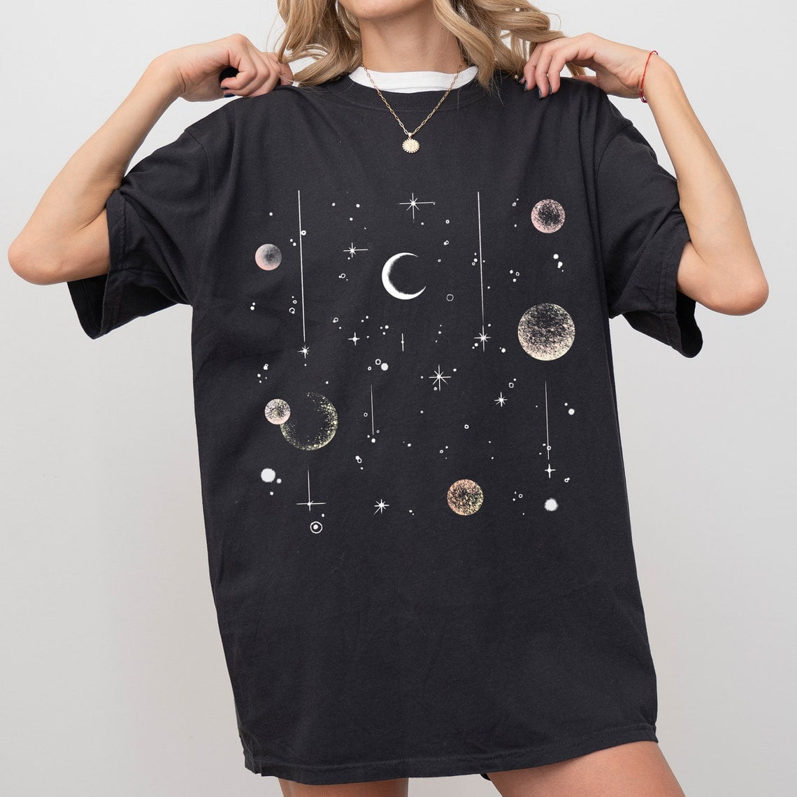 Celestial Shirt Moon T Shirts Moon Graphic T Shirt Moon Phase Astrology Astronomy, Comfort ...