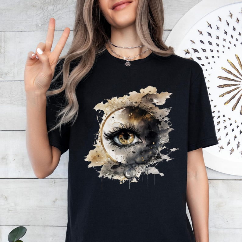 Celestial Shirt, Spiritual Third Eye Tee, Sun Moon Eye T-Shirt ...