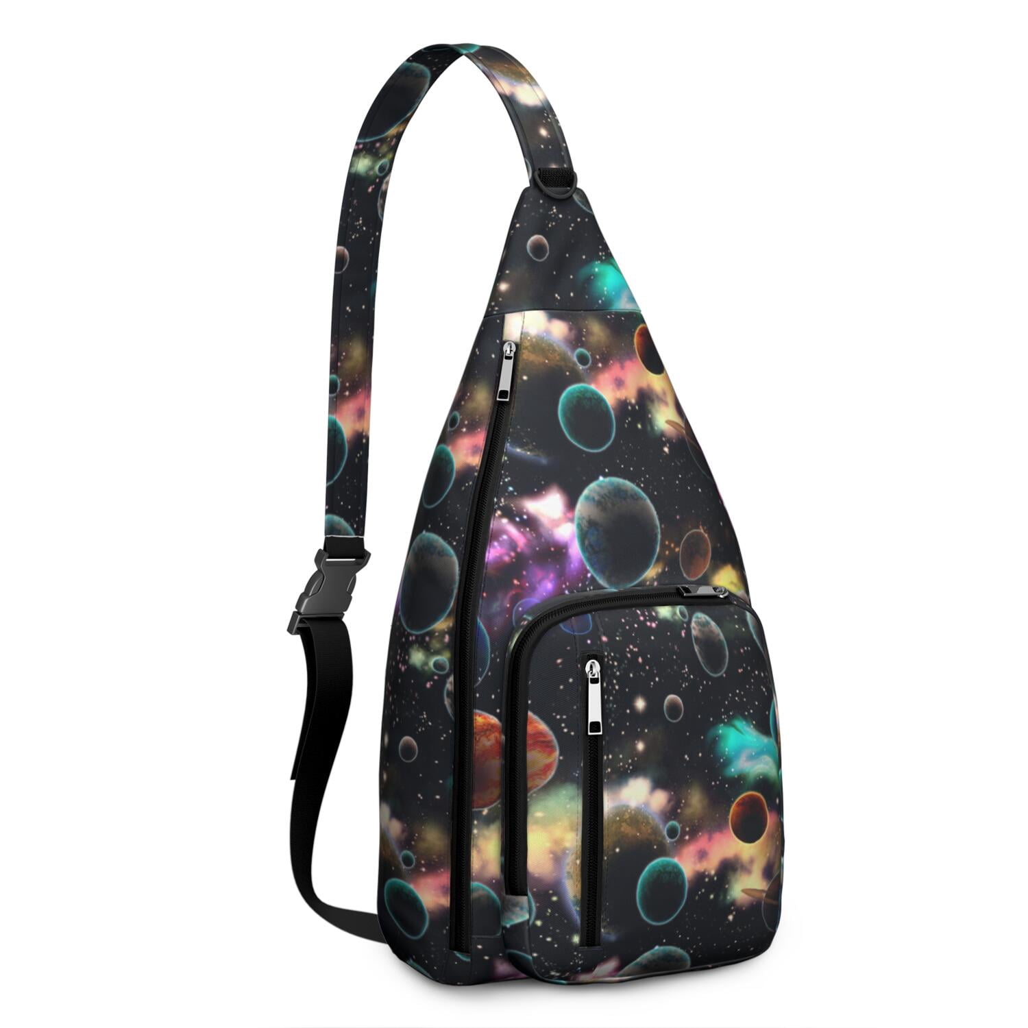 Celestial Shoulder Backpack - Artistic Cosmic Design with Starry Night ...