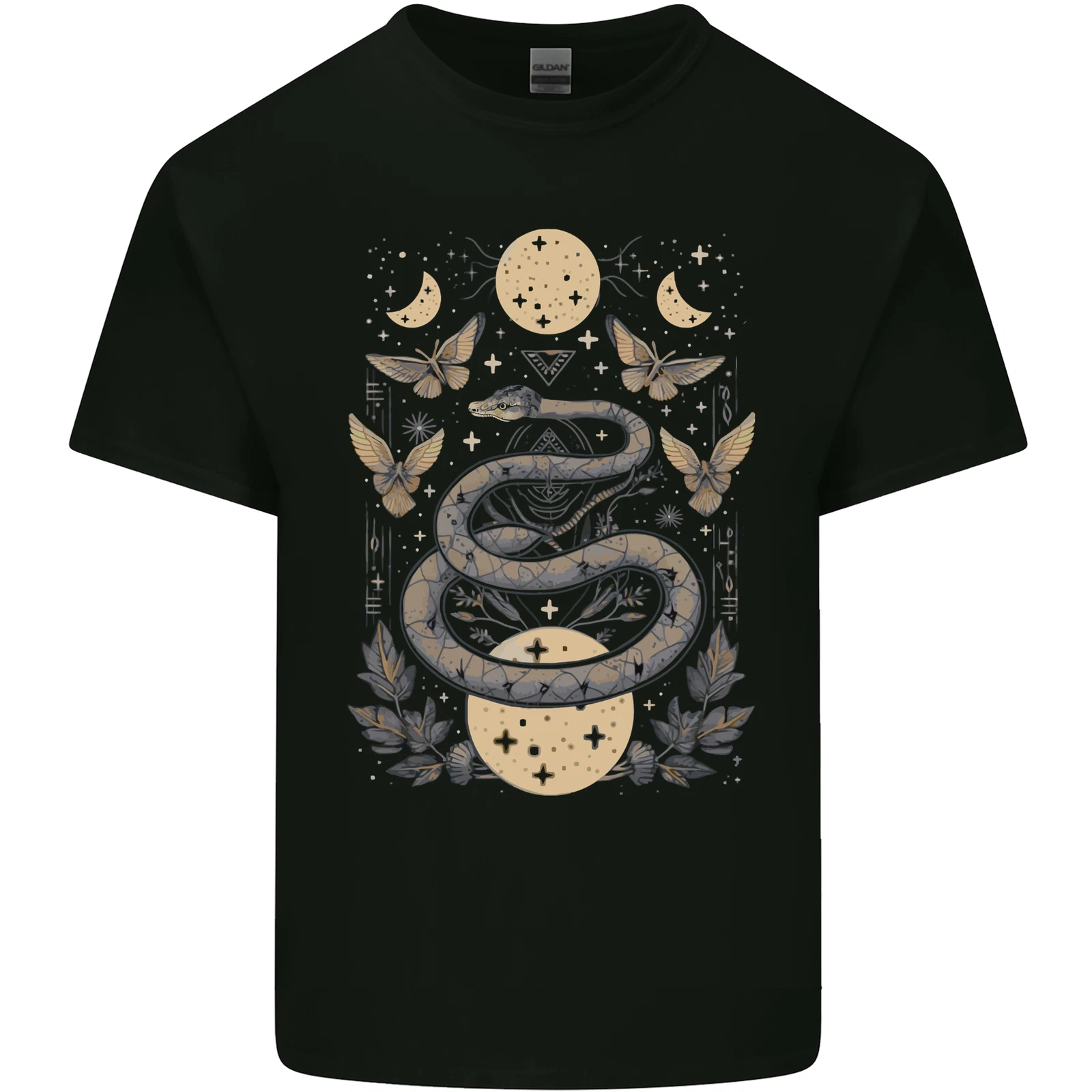 Celestial Snakes And Butterfies Pagan Earth Moon For A Witchy And Fan ...