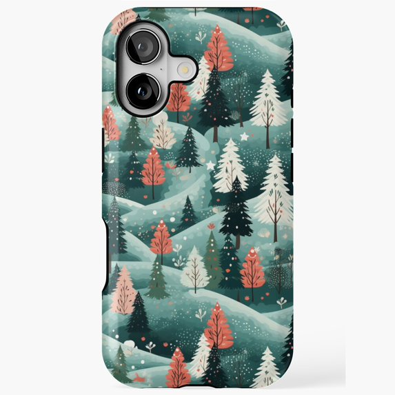 Celestial Snow Elegance Dreamy Winter Pattern Phone Case with iPhone 17 ...