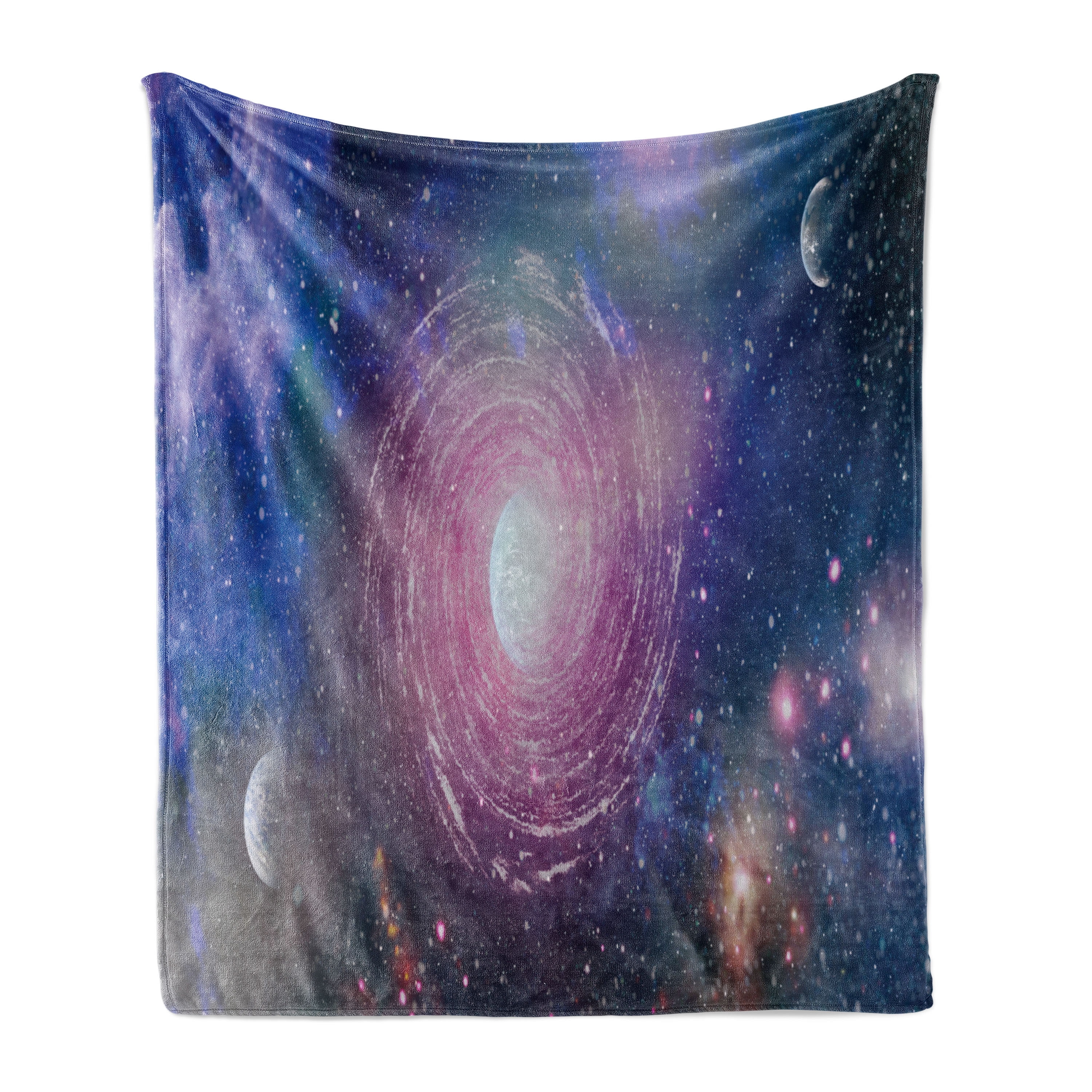 Celestial Soft Flannel Fleece Throw Blanket, Stardust and Nebula in ...