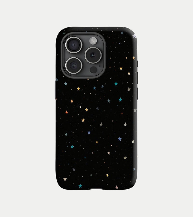 Celestial Space Holographic Stars Phone Case for iPhone 12 13 14 15 16 ...