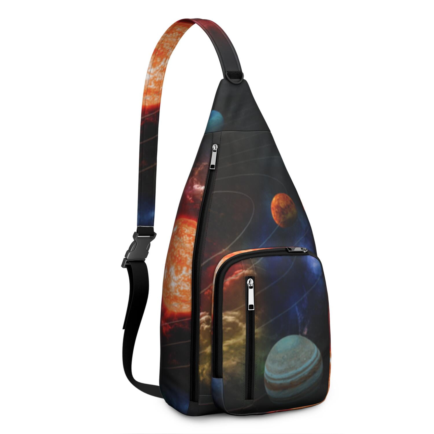 Celestial Space Sling Backpack - Nebula & Cosmic Pattern Crossbody ...