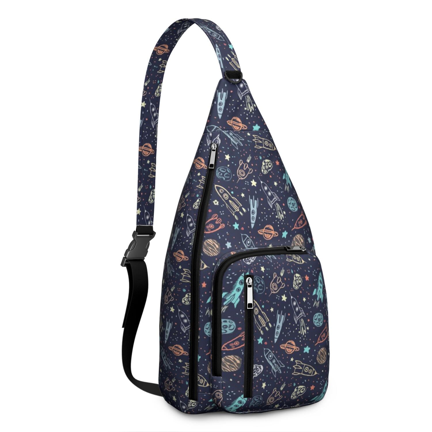 Celestial Star Constellation Bag - Moon and Stars Pattern Shoulder Pack ...