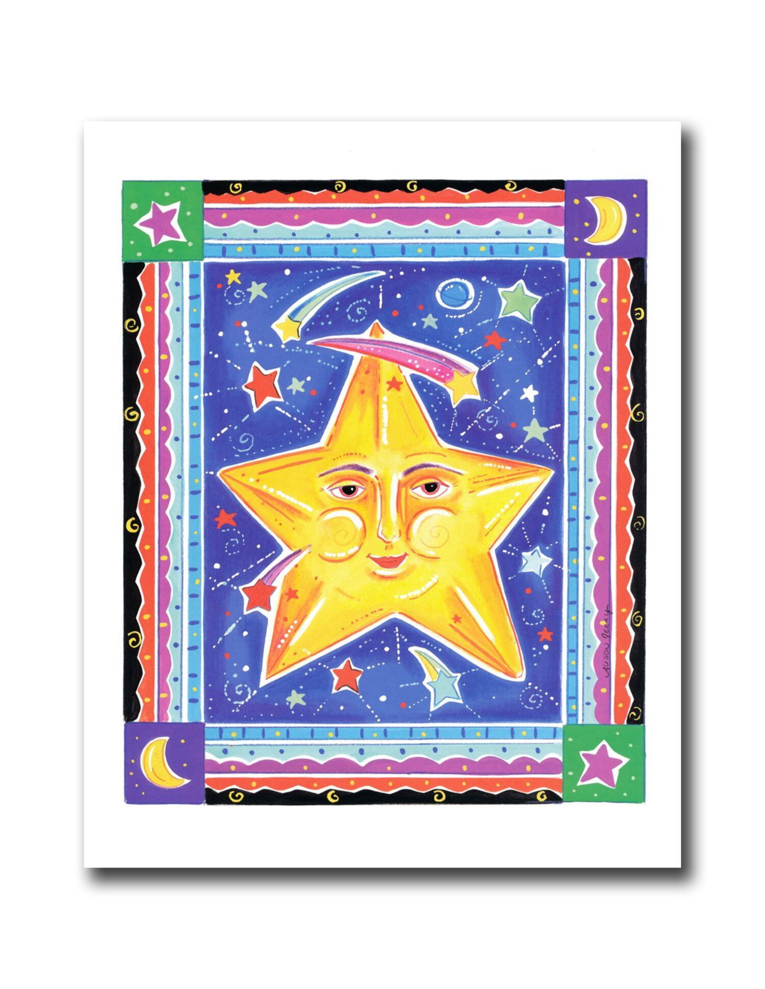 Celestial Star Galaxy Fantasy Kids Room Wall Picture 8x10 Art Print ...