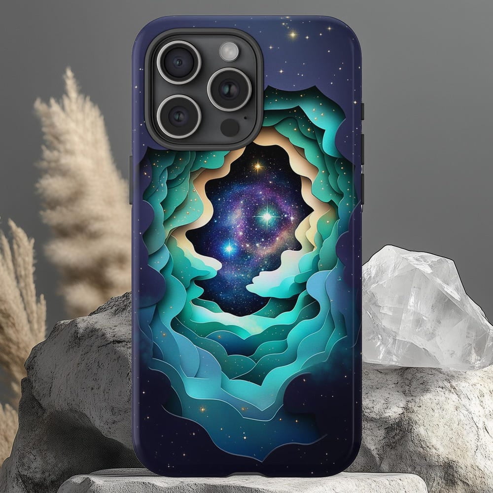 Celestial Starry Night 3D Illusion Phone Case for 17 16 15 14 13 12 11 ...