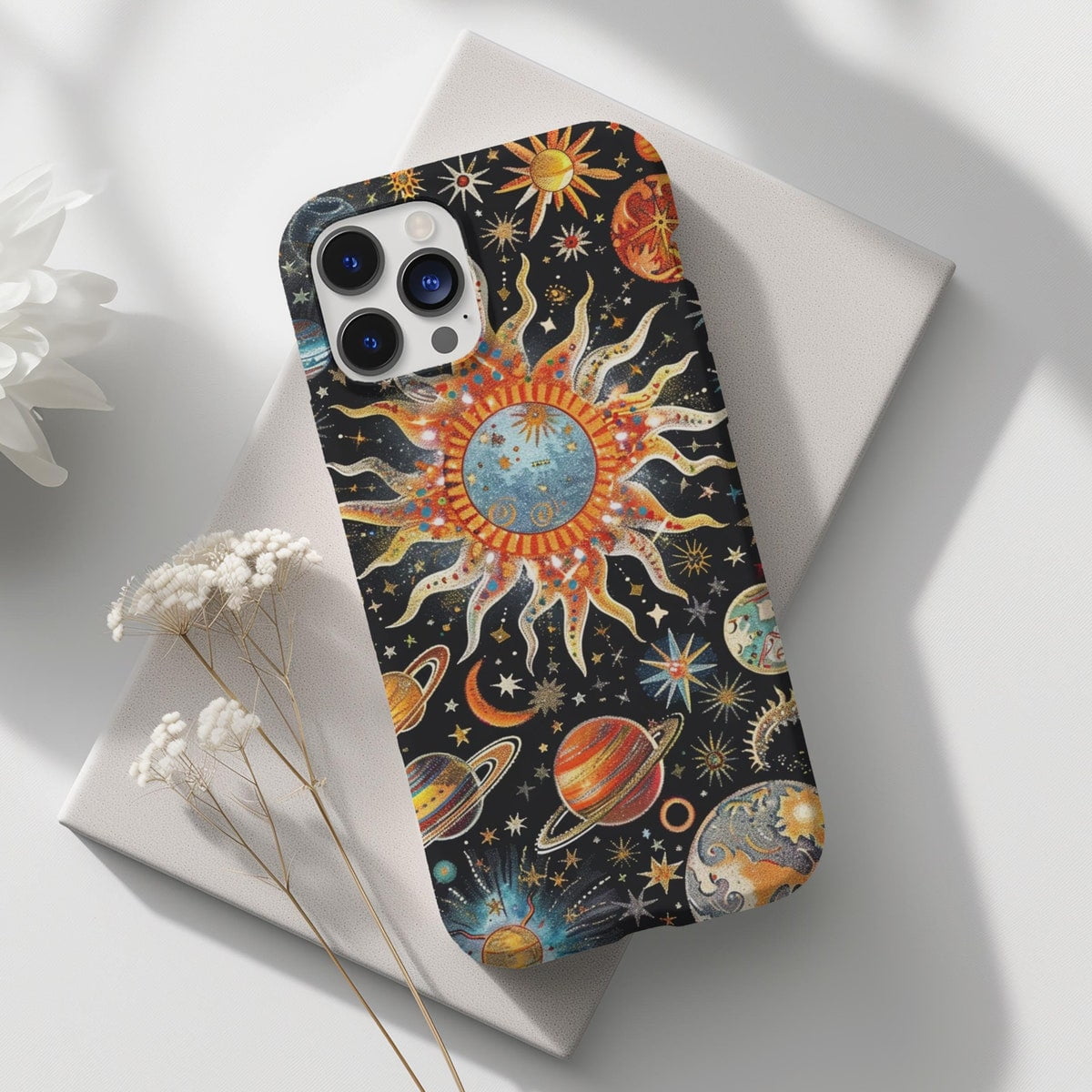 Celestial Starry Night Cosmic Space Phone Case 17 16 15 14 13 12 11 Pro ...