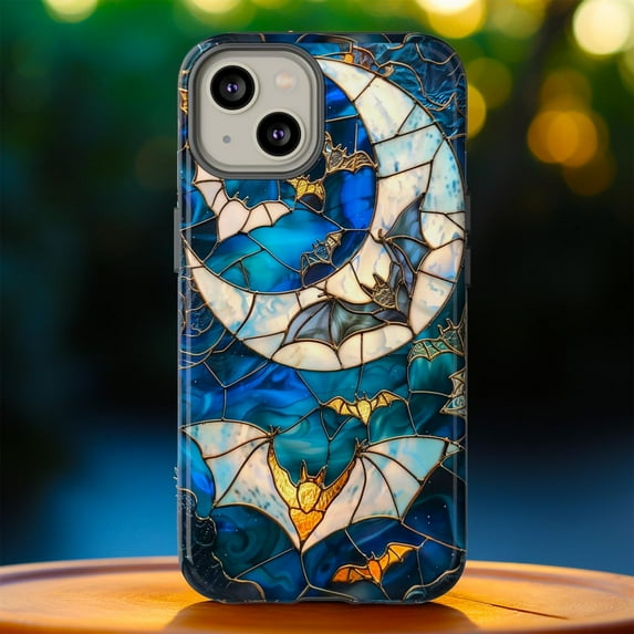 Celestial Starry Night Faux Glass Cosmic Design iPhone Case 17 to 11 ...