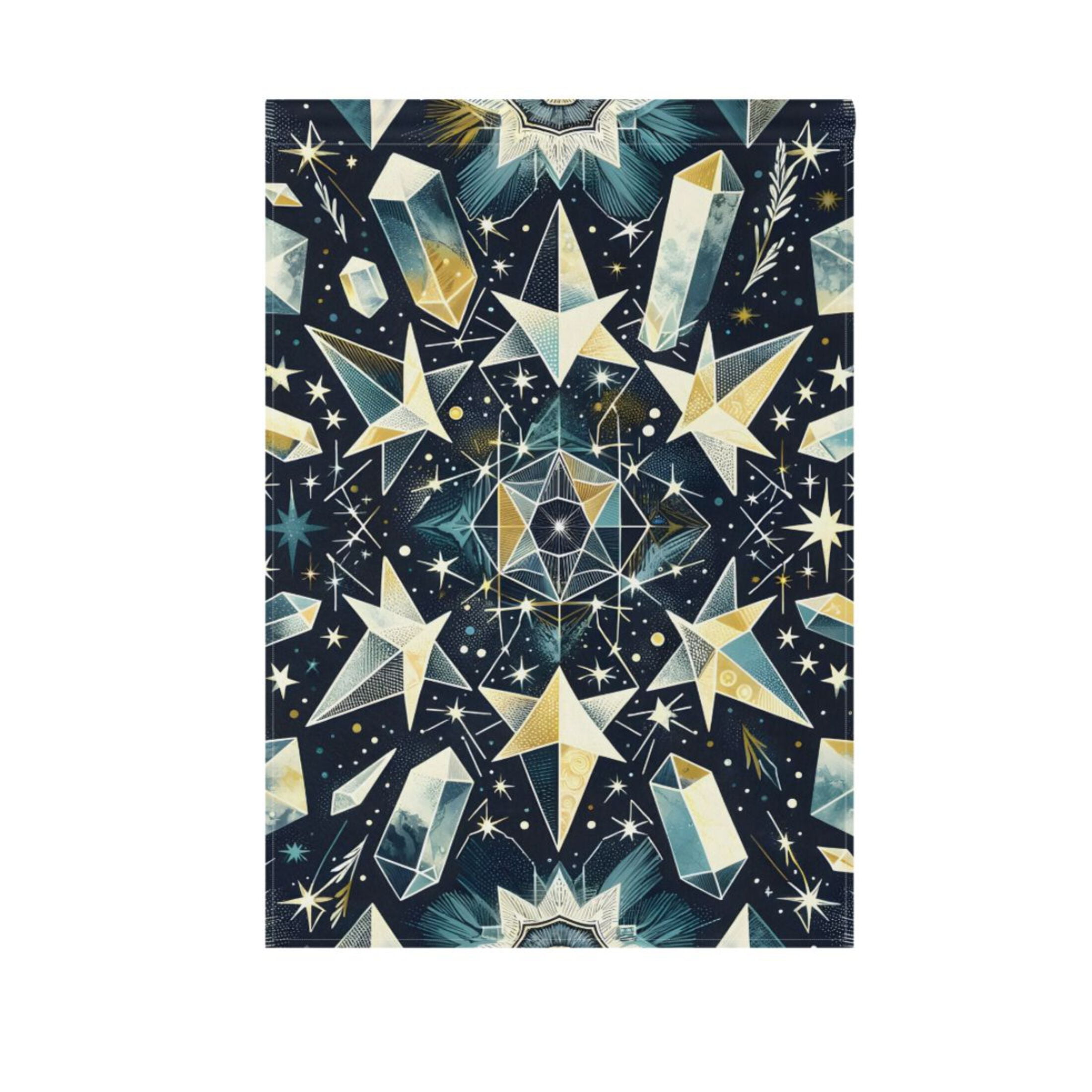 Celestial Stars Crystals Garden Flag 28"x40" Double-Sided Yard Flags ...