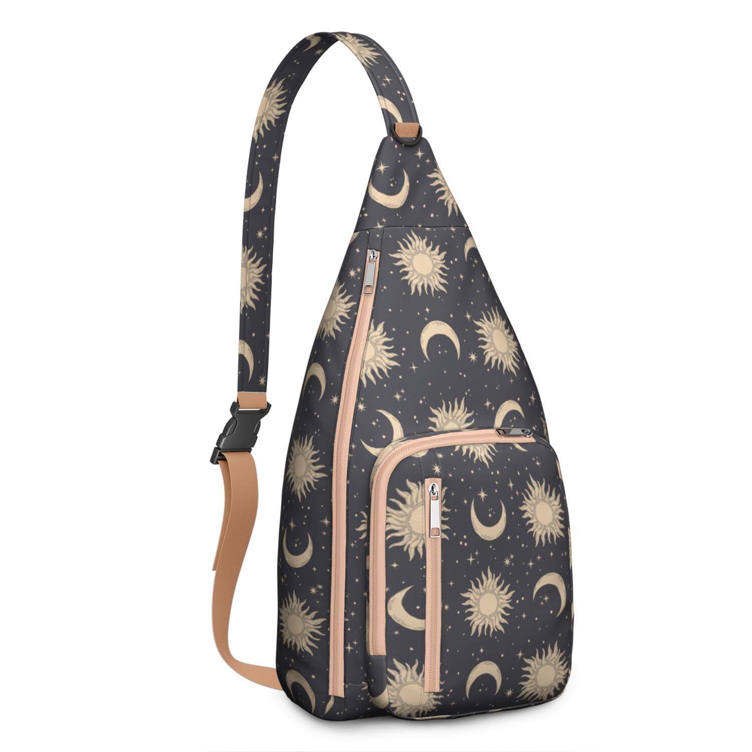 Celestial Sun and Moon Drawstring Backpack – Vintage Boho Astrology ...