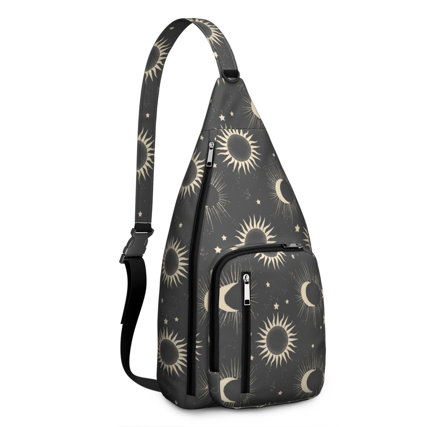 Celestial Sun and Moon Drawstring Backpack – Vintage Boho Astrology ...