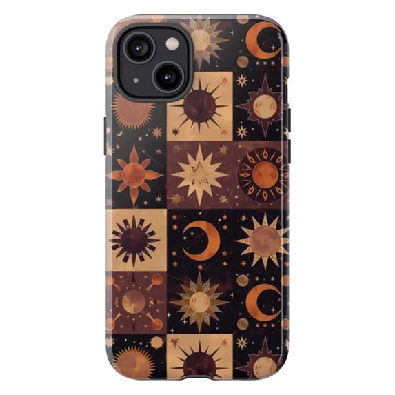 Celestial Sun and Moon Phone Case, Boho Astrolog -Inspired iPhone Cover ...
