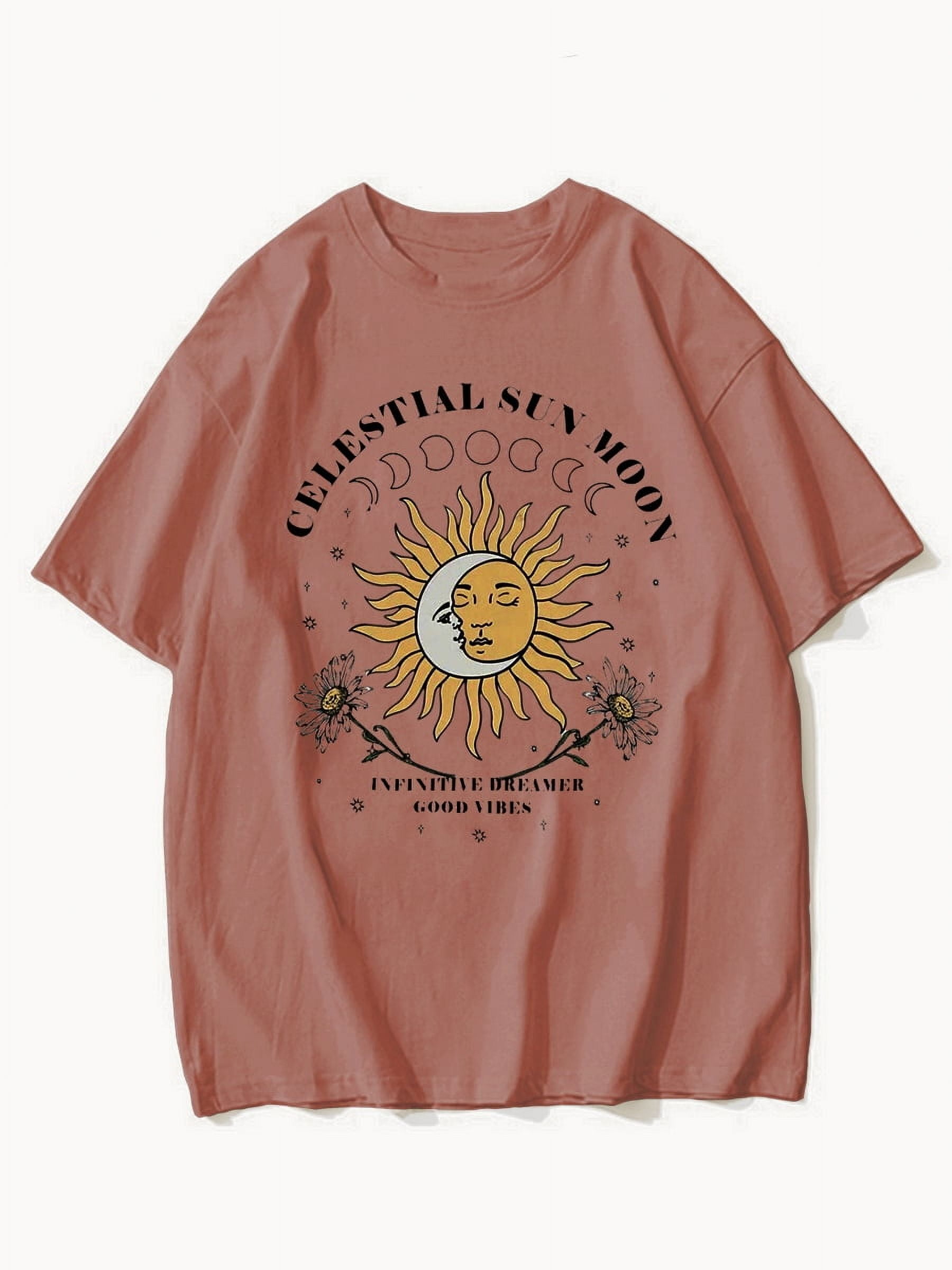 Celestial Sun Moon Shirt - Walmart.com