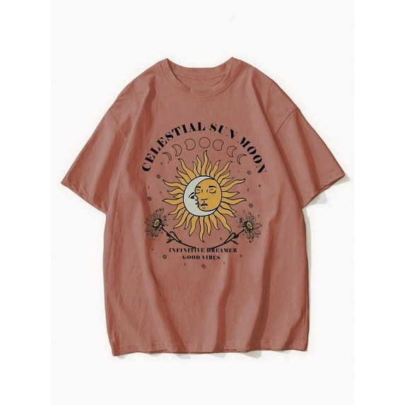Celestial Sun Moon Shirt - Walmart.com
