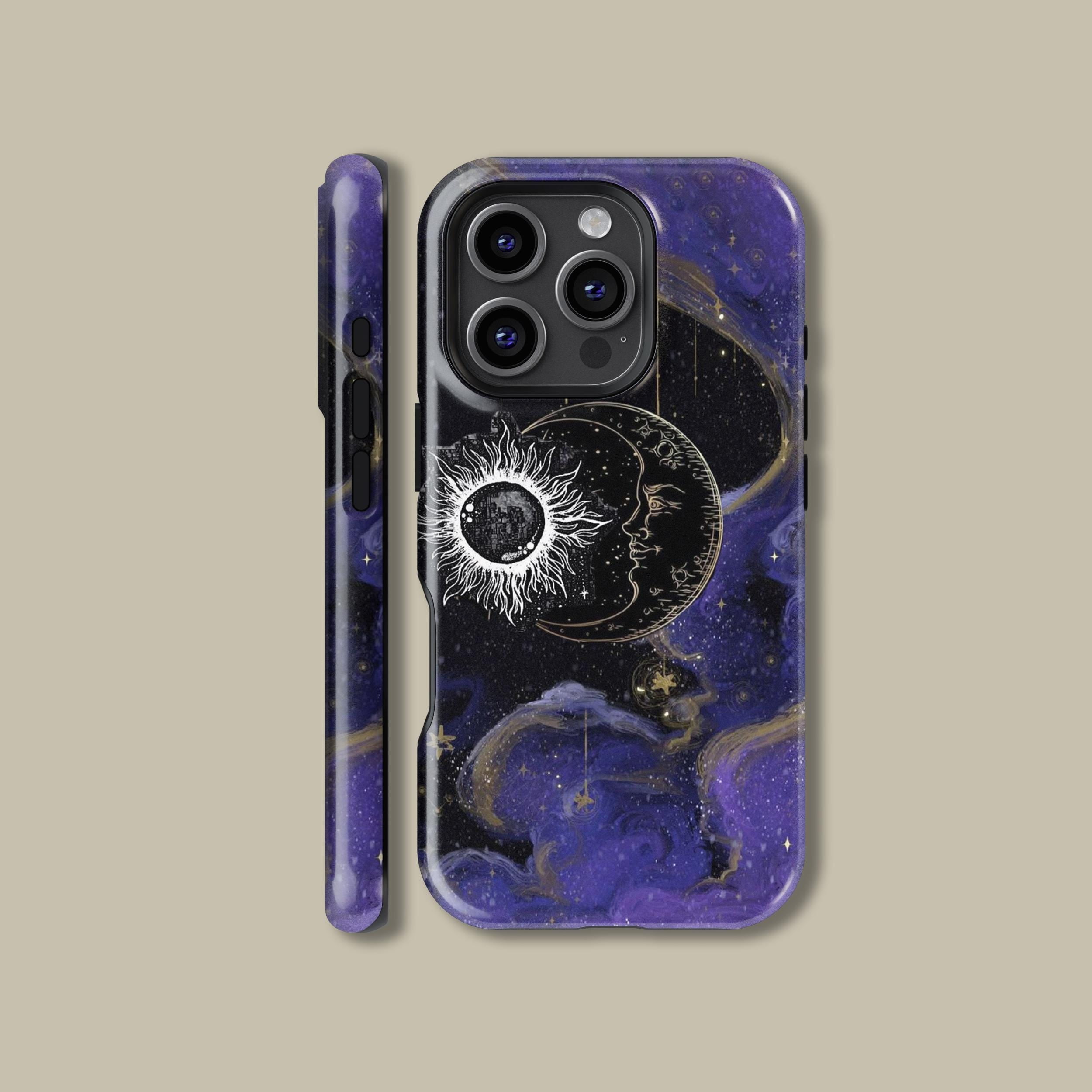Celestial Sun Moon Stars Case for iPhone Samsung Galaxy Space - Walmart.com