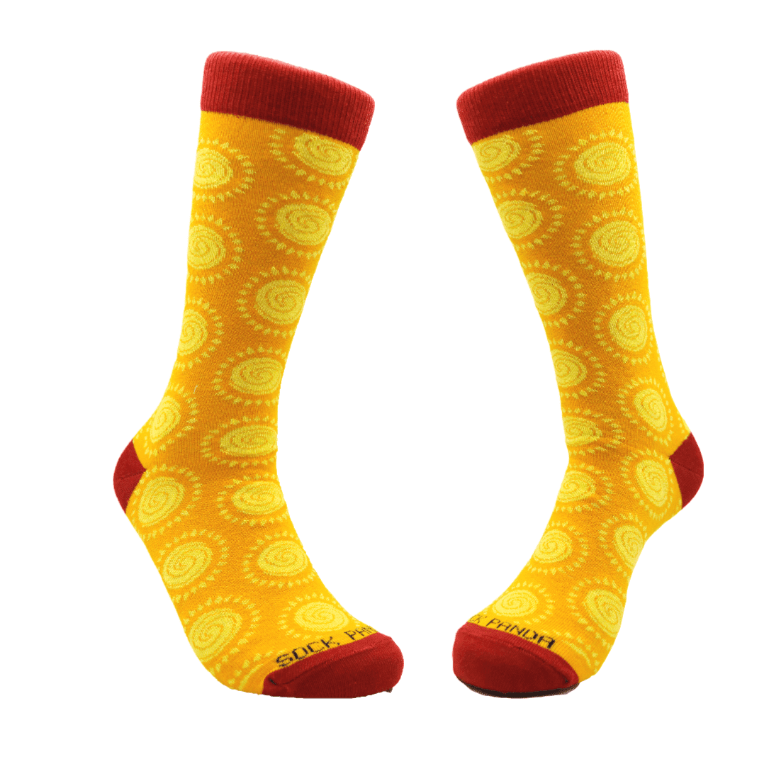 Celestial Sun Pattern Socks from the Sock Panda - Walmart.com