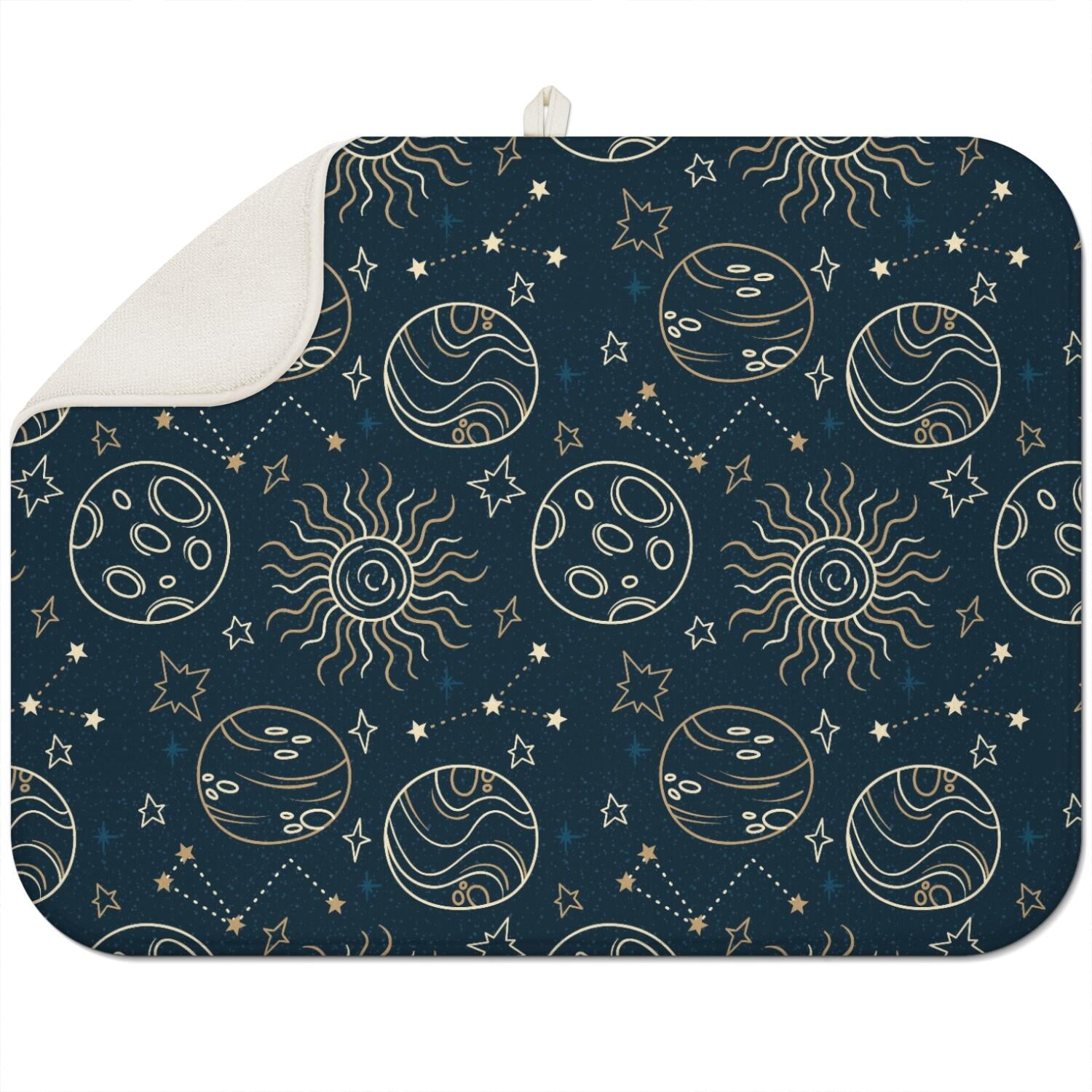 Celestial Sun and Moon Kitchen Mat - Super Absorbent Counter Protector ...