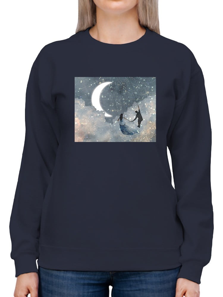 Celestial Swing Sweatshirt Women -Victoria Borges Designs, Female Small ...