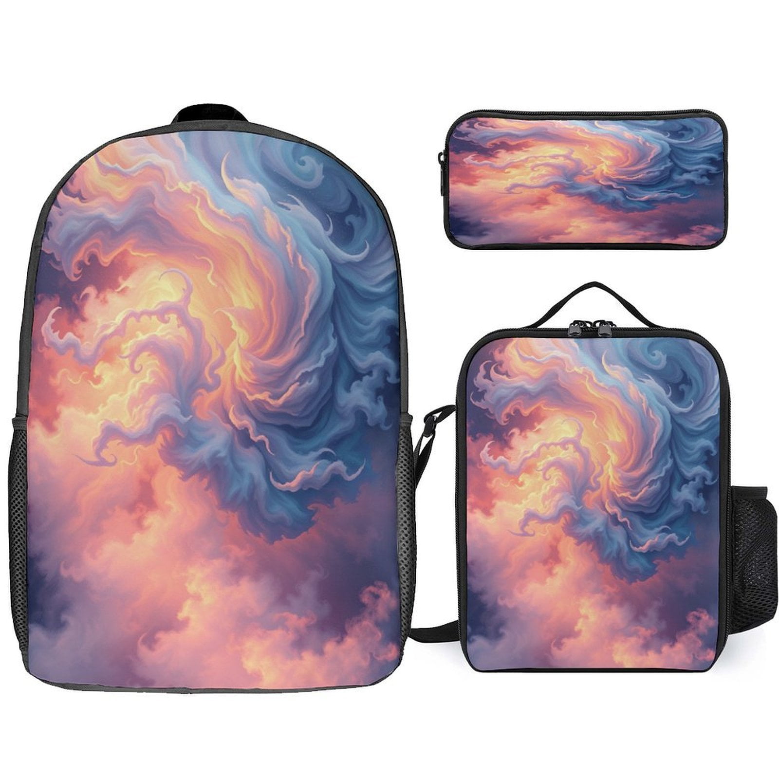 Celestial Swirling Clouds Backpack Bookbag Students Bags S Rucksack ...