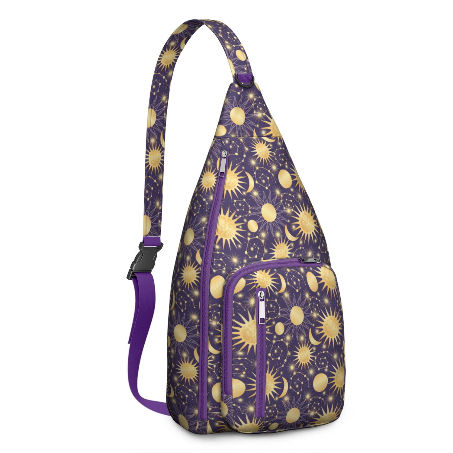 Celestial Tactical Chest Bag - Sun & Moon Astrology Print, Gothic ...