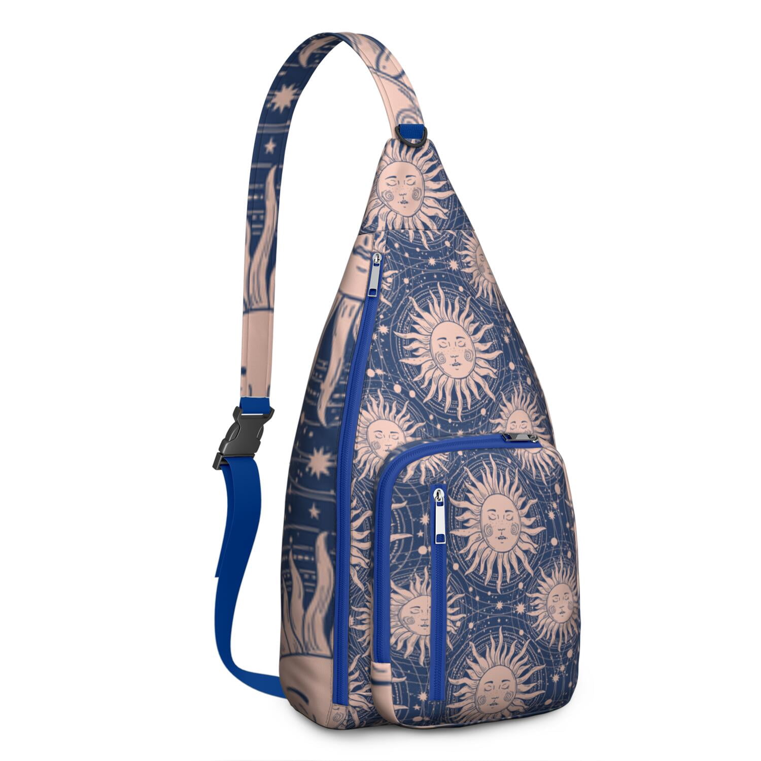 Celestial Tactical Chest Bag - Sun & Moon Astrology Print, Gothic ...