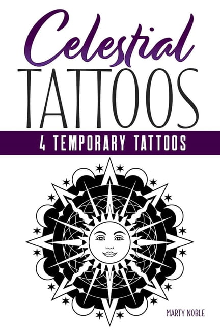 Celestial Tattoos : 4 Temporary Tattoos (Paperback) - Walmart.com