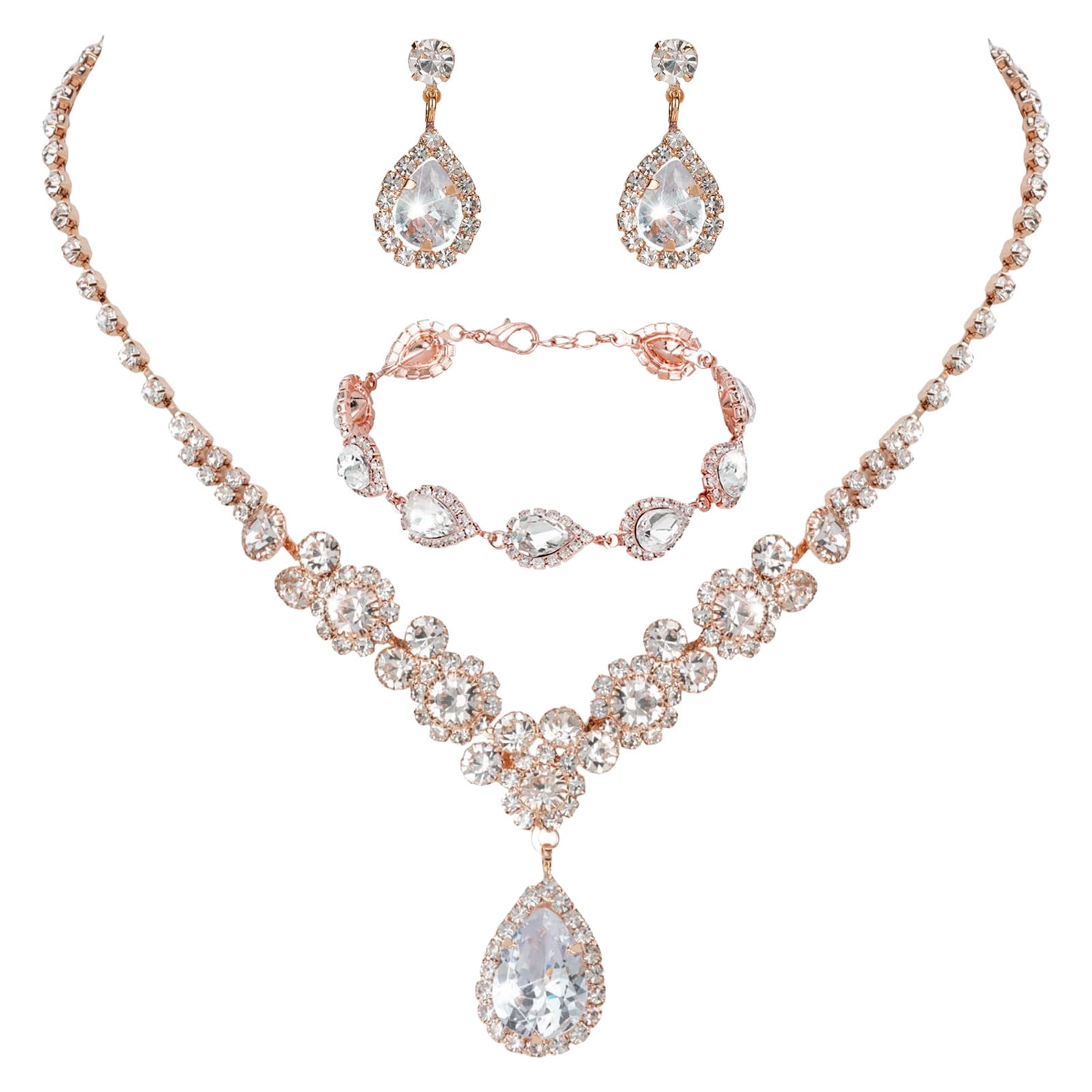 "Celestial Tear Drop Jewelry – Liquid Starlight Necklace Earrings ...