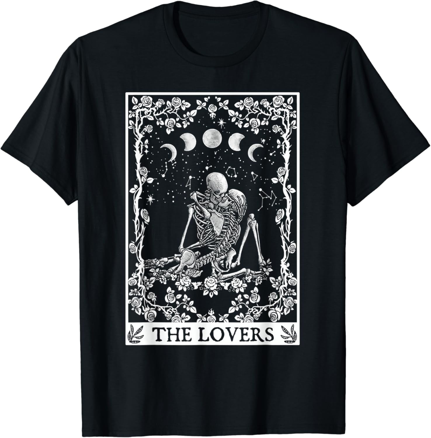 Celestial The Lovers Tarot Card Moon Reading Holder T-Shirt - Walmart.com
