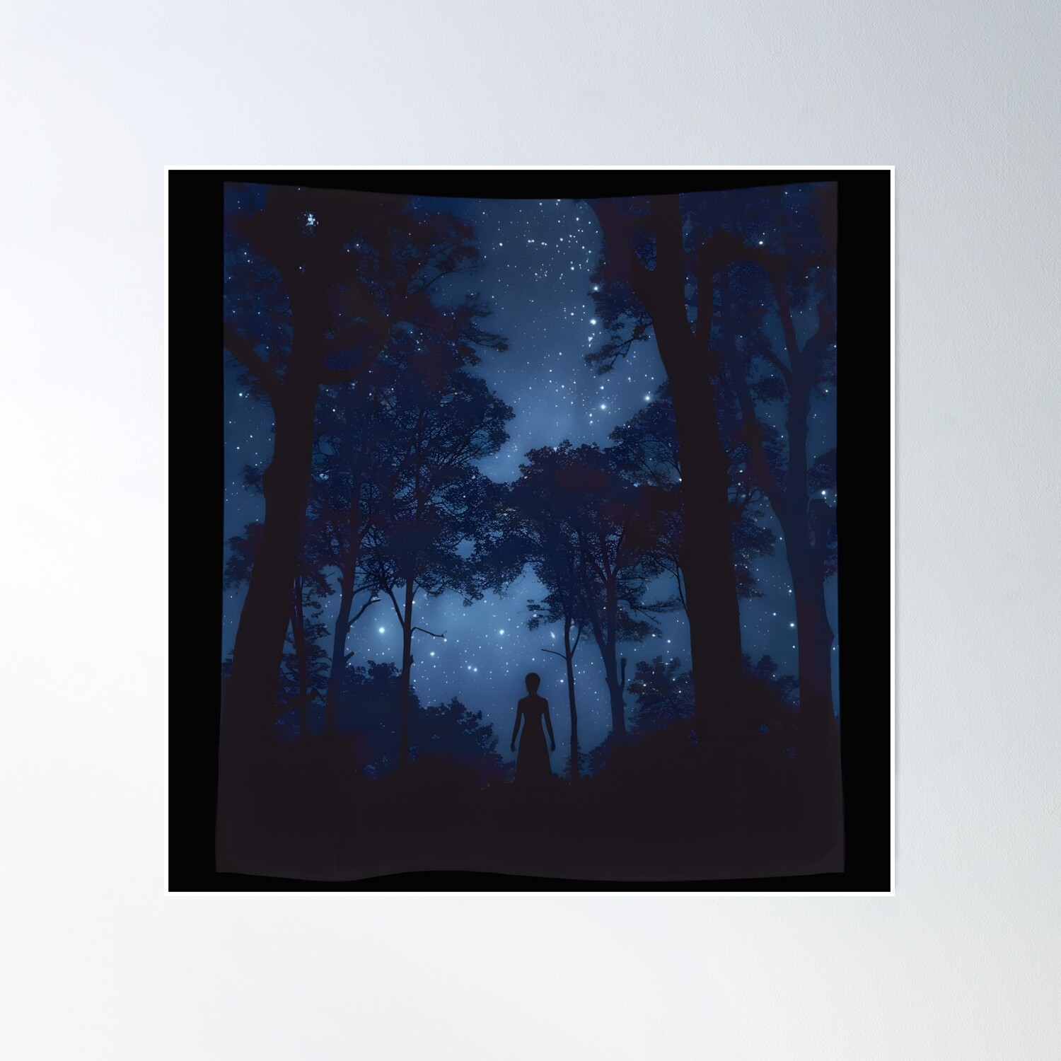 Celestial Tree Canopy Poster Wall Art, Modern Wall Decor, 16x16 ...
